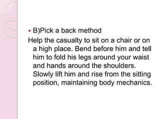 Transportation of injured | PPTX