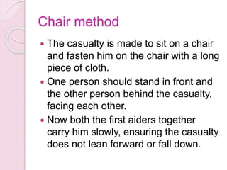 Transportation of injured | PPTX