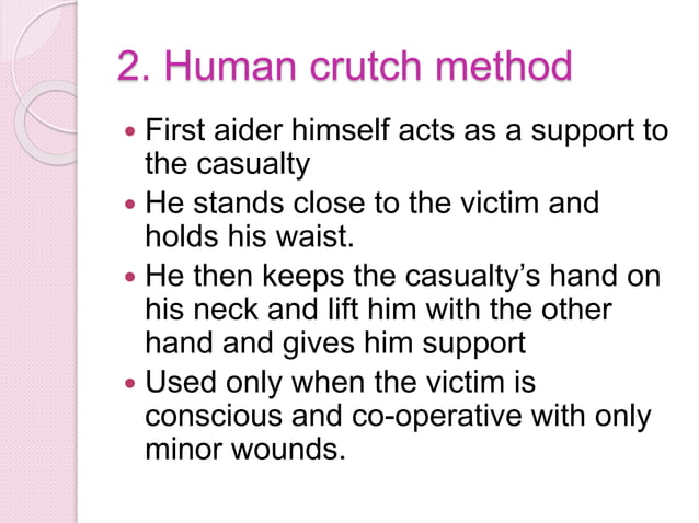 Transportation of injured | PPTX | First Aid | Injuries