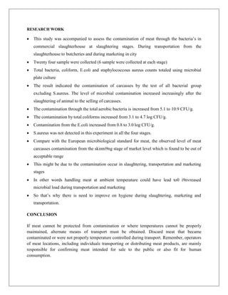transportation of meat, types of meat, transportation.pdf