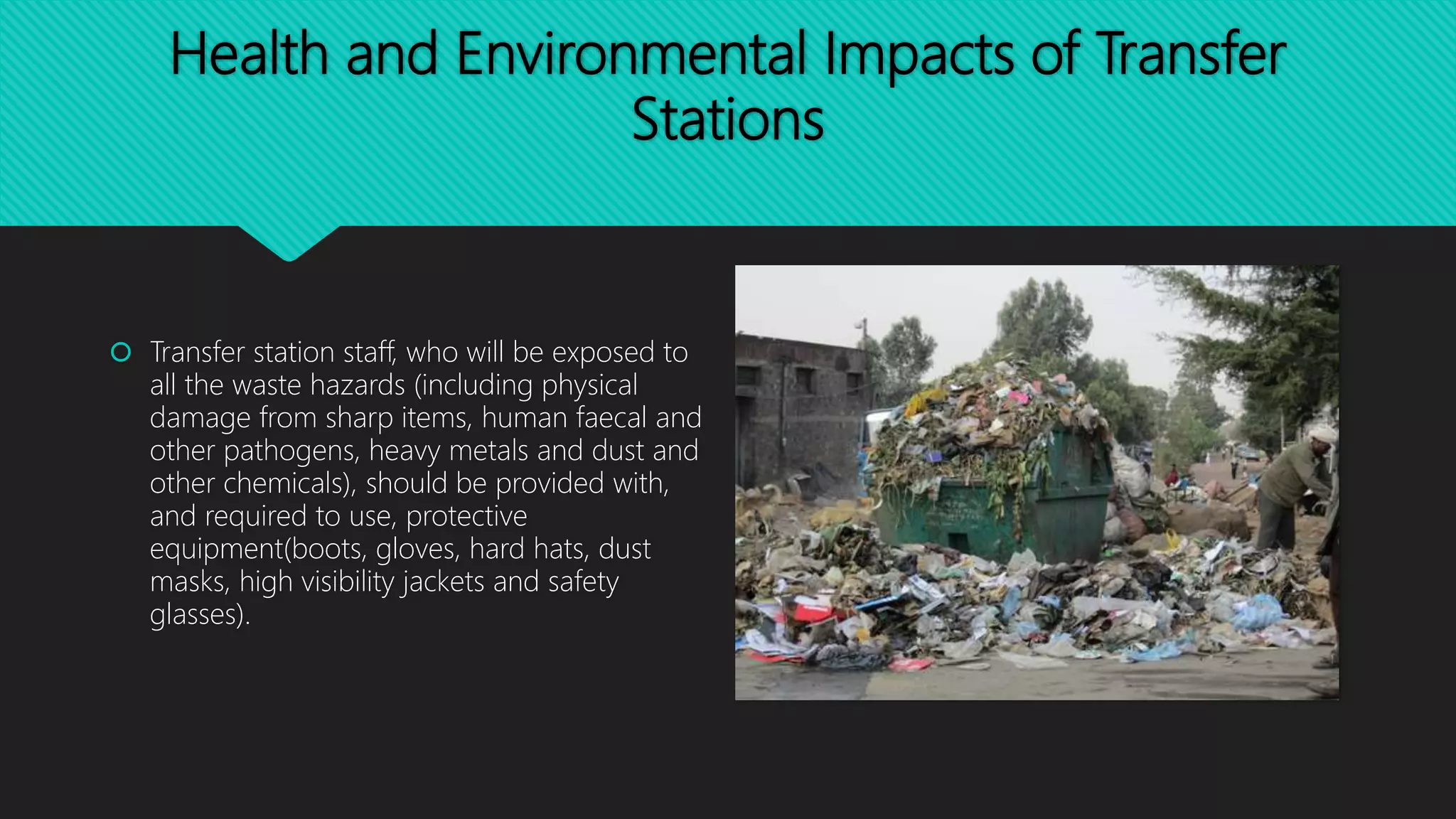 Transportation of solid wastes | PPTX