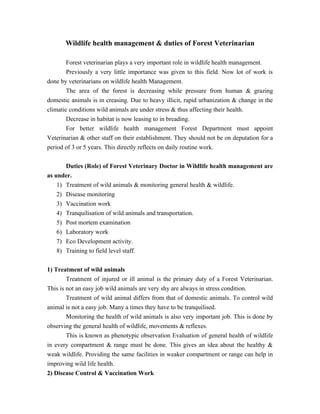 Transportation of wild animals guidelines | DOC