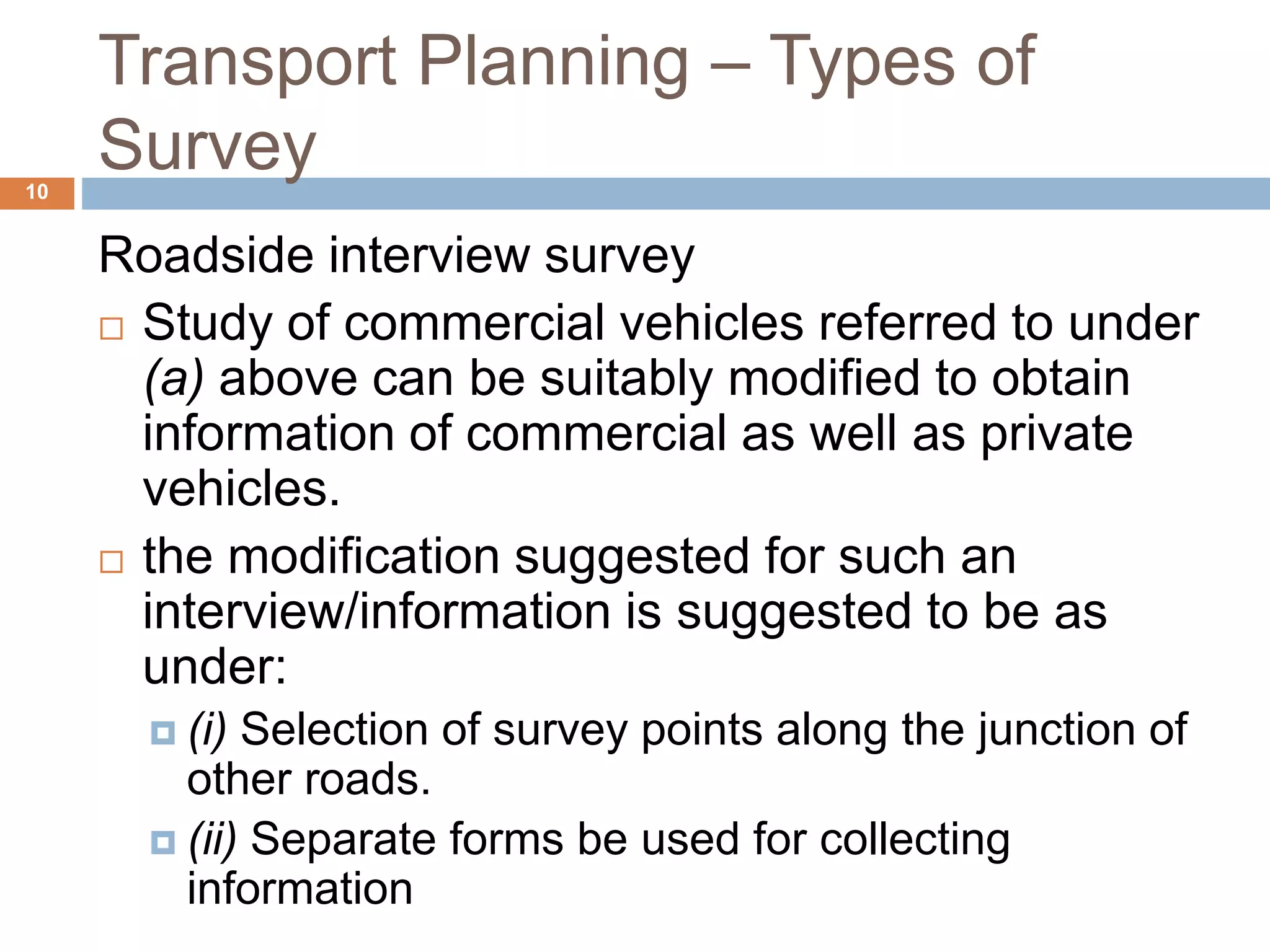 Transportation planning 1 | PPTX