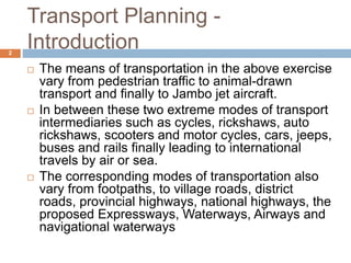 Transportation planning 1 | PPTX | Logistics and Transportation ...