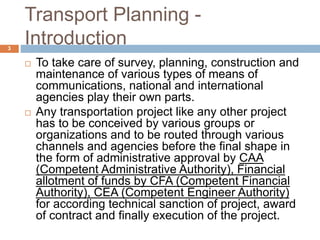Transportation planning 1 | PPTX