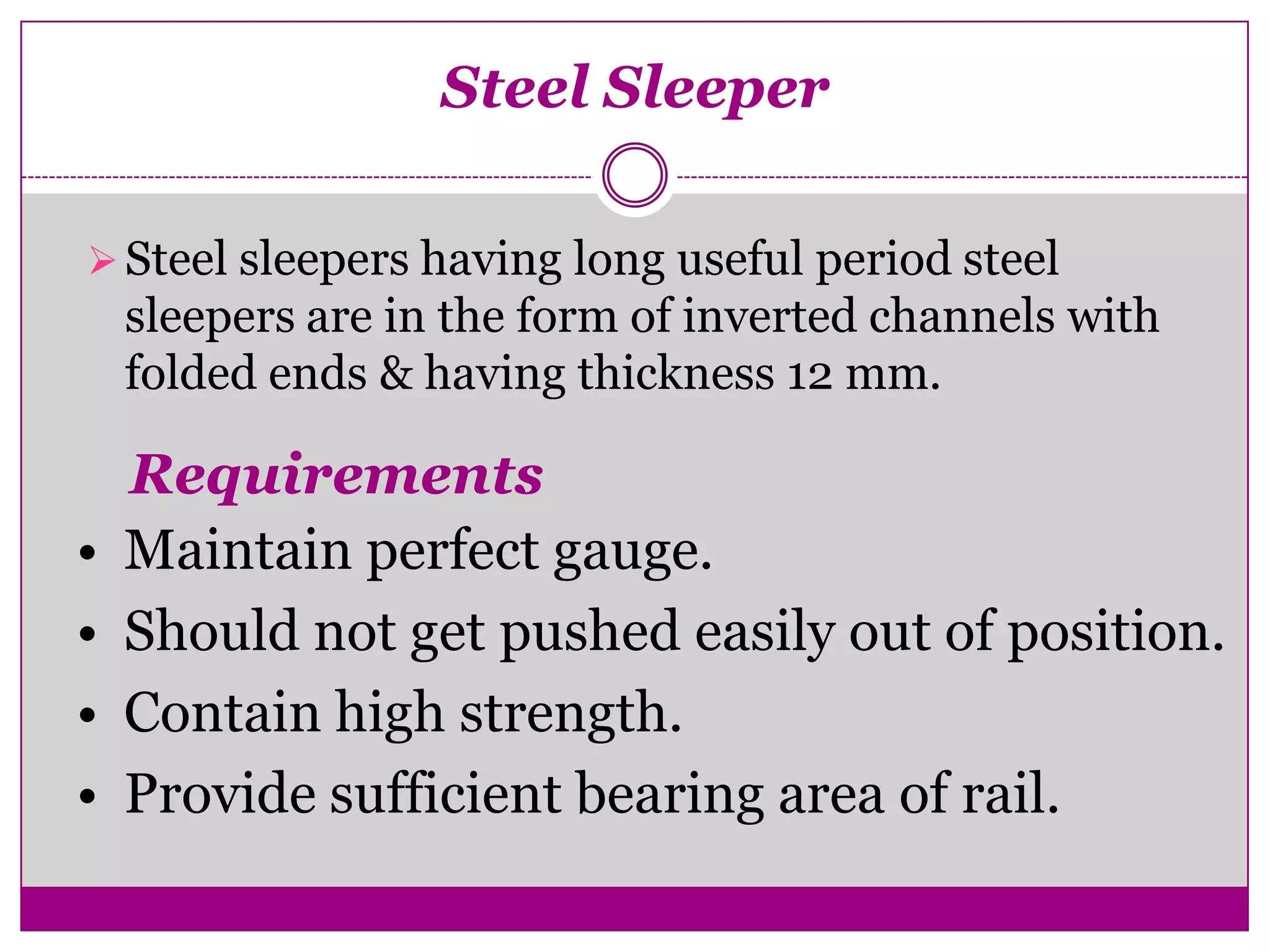 Sleepers and Their types | PDF
