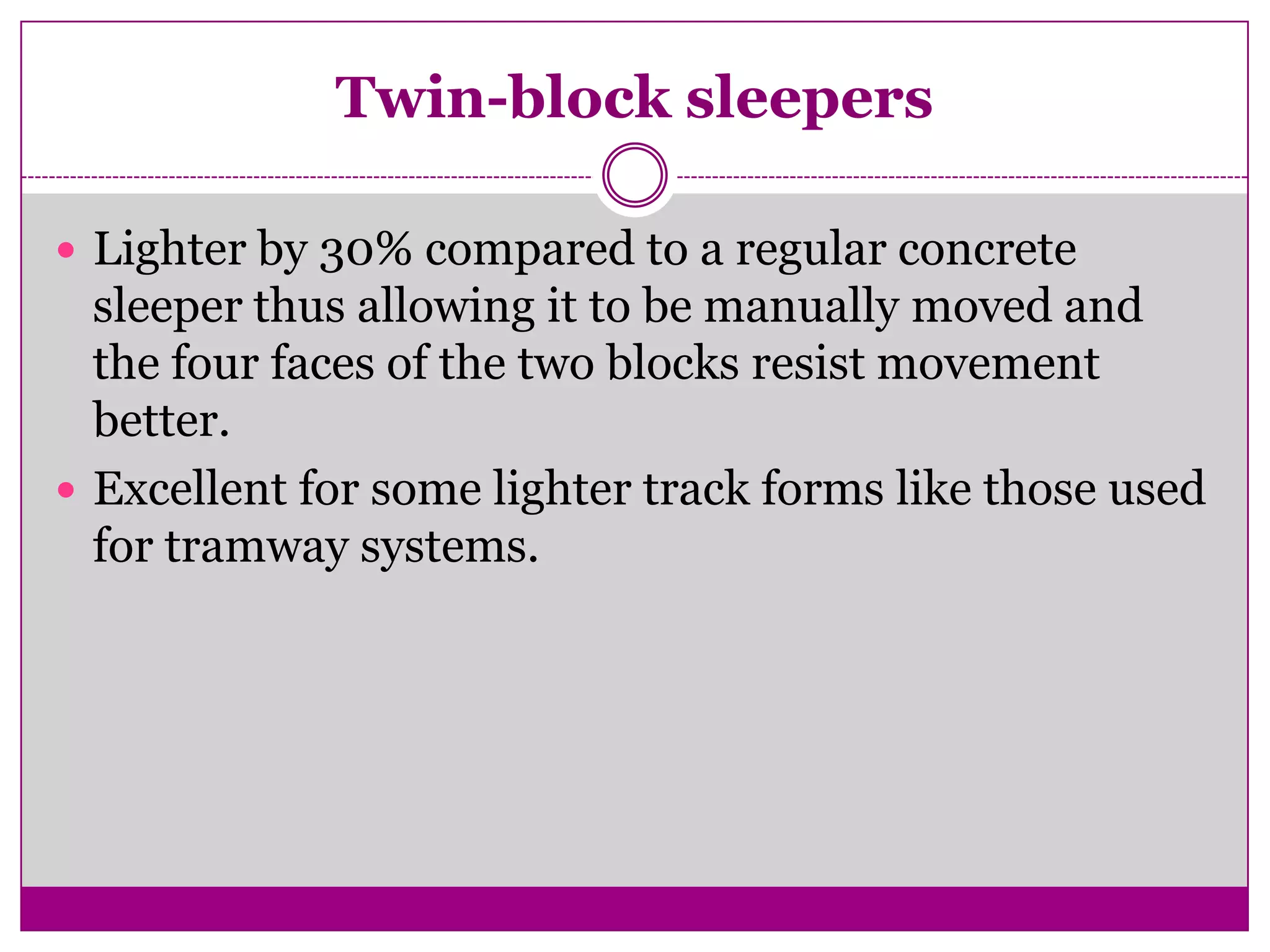 Sleepers and Their types | PDF