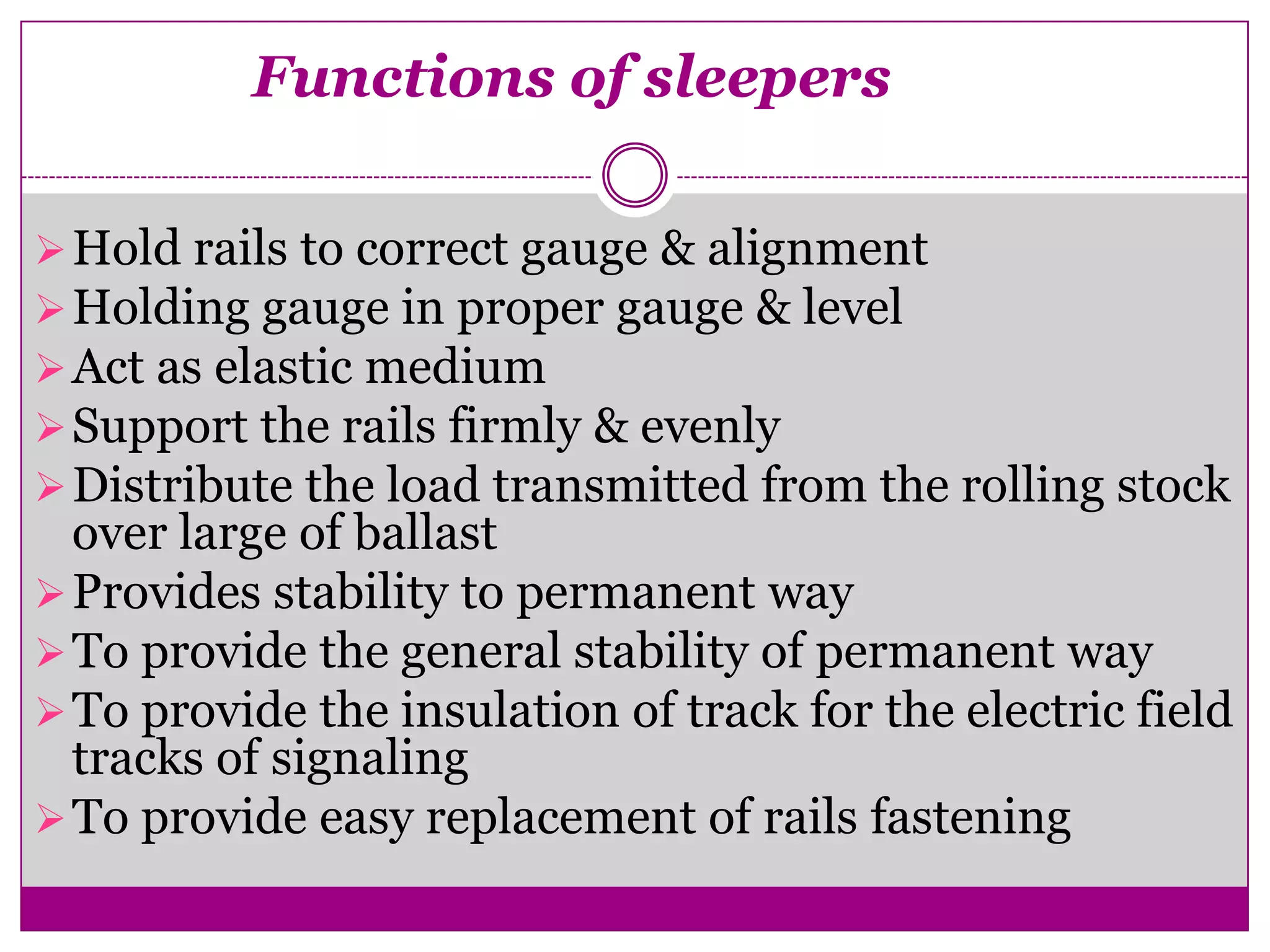 Sleepers and Their types | PDF