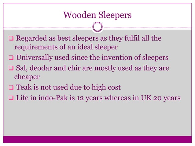 Sleepers and Their types | PDF