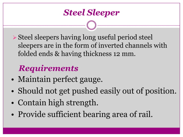 Sleepers and Their types | PDF