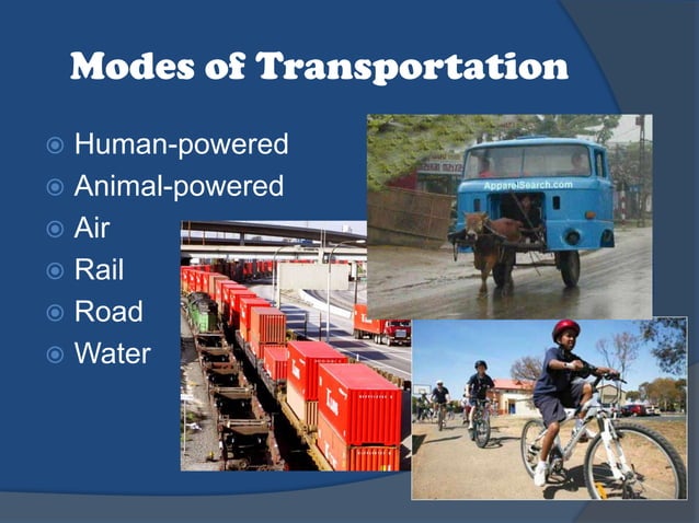 Introduction to Transportation | PPTX