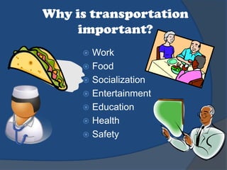 Introduction to Transportation | PPT