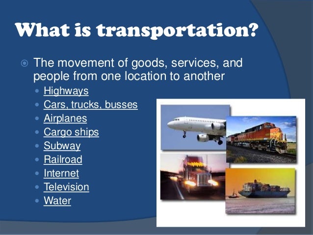 Introduction to Transportation
