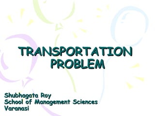 Transportation problem | PPT
