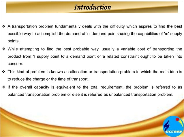 TransportationProblem.ppt