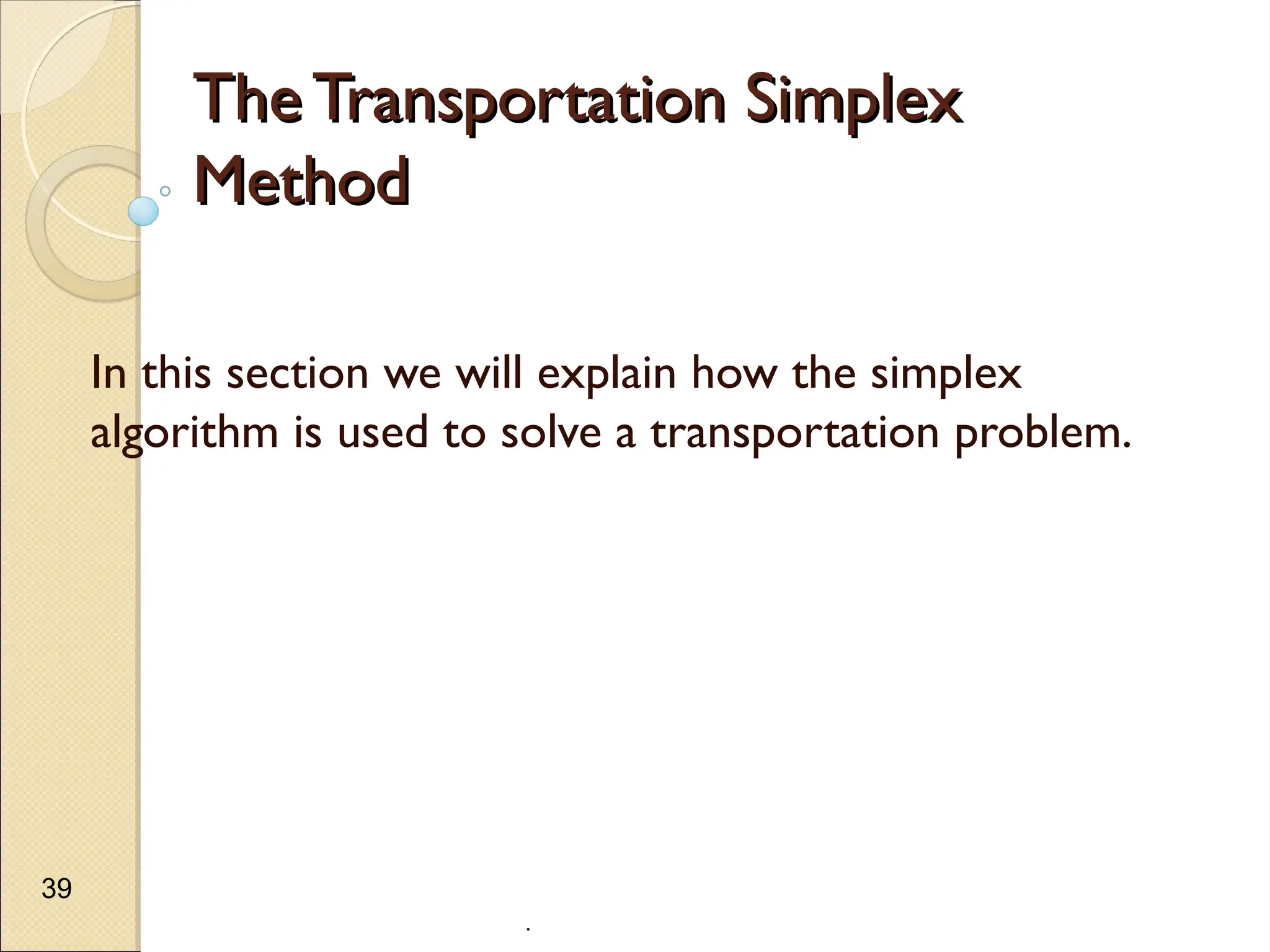 Transportation problem. supply chain managementppt | PPT