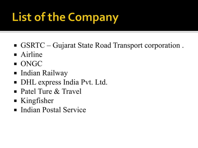 Classification of Transportation