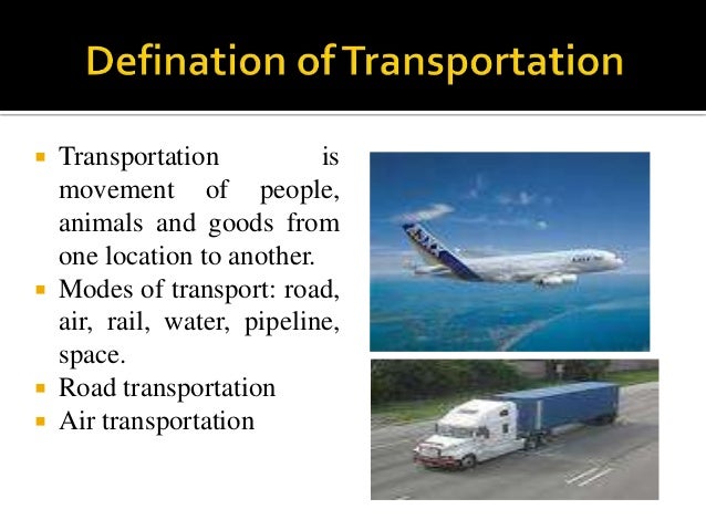 Classification of Transportation
