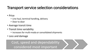 Transportation strategy | PPTX