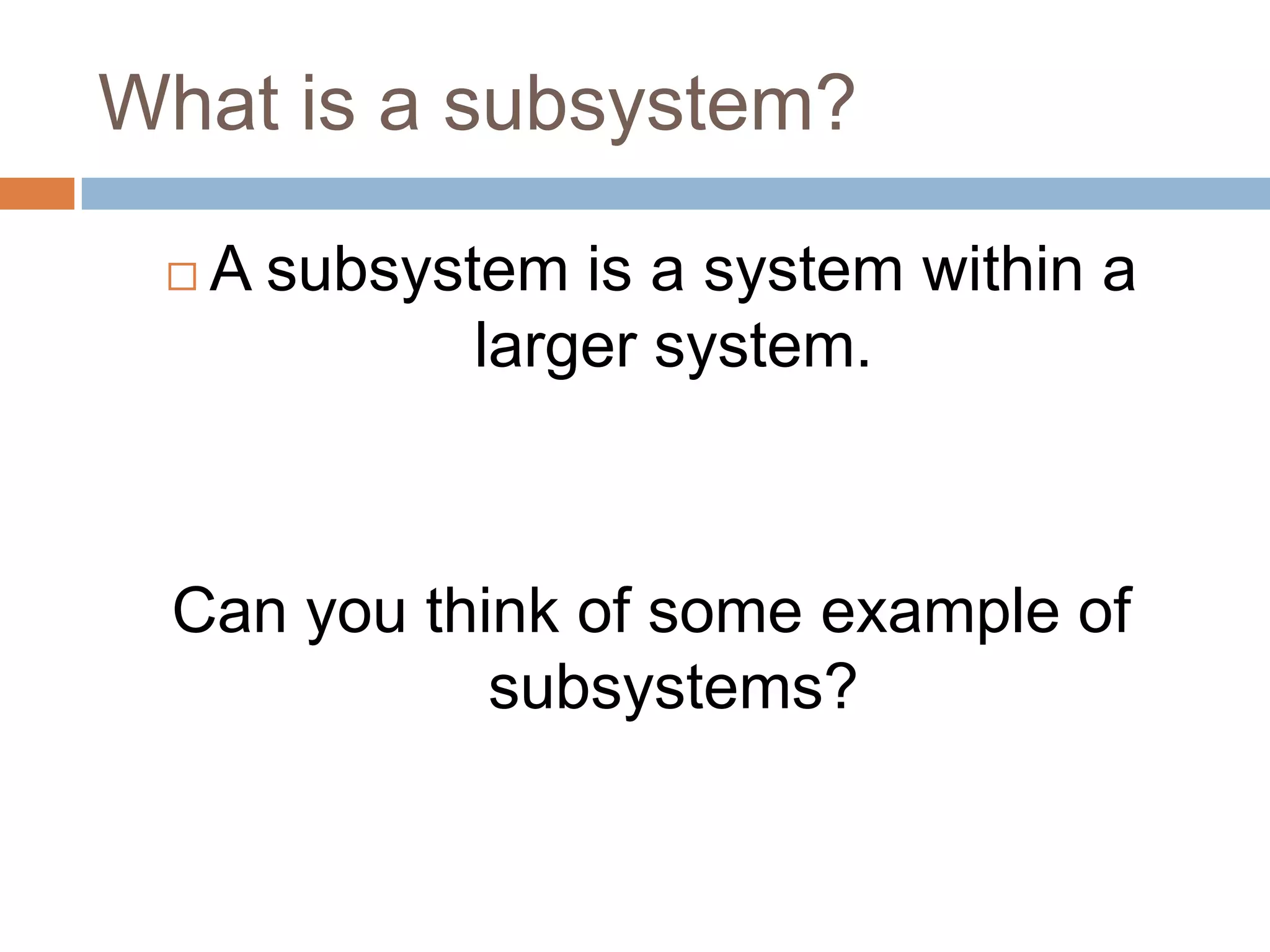 Transportation Subsystems | PPTX