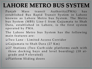 Transportation system in pakistan | PDF