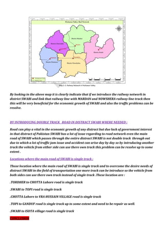 TRANSPORTATION SYSTEM OF DISTRICT SWABI (1).pdf | Rail Travel | Travel Type