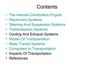 Transportation technology | PPT