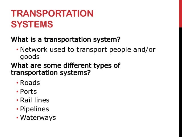 Transportation Systems
