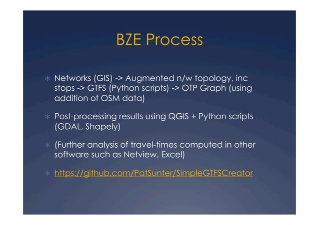 TransportCamp AU Presentation: Designing a multimodal, high-frequency ...