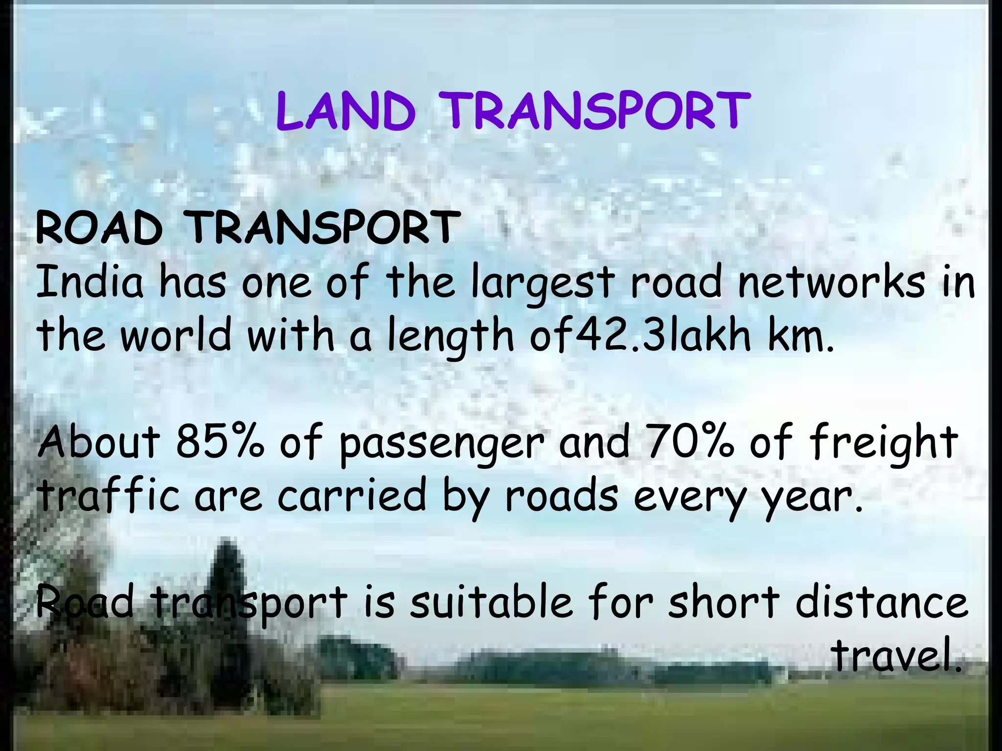 Transport & communication India | PPT