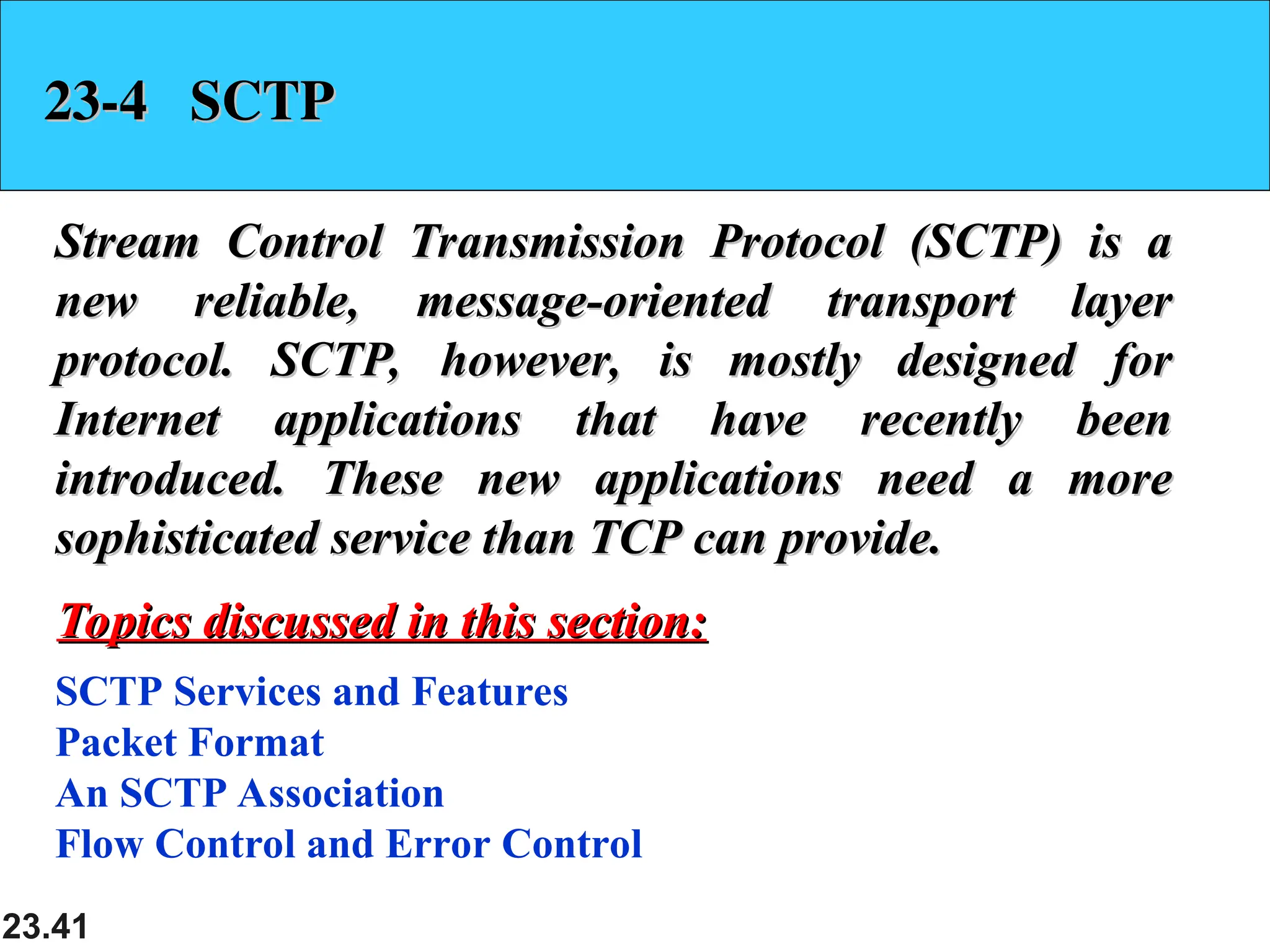 Computer Network - Transport layer protocol | PPT