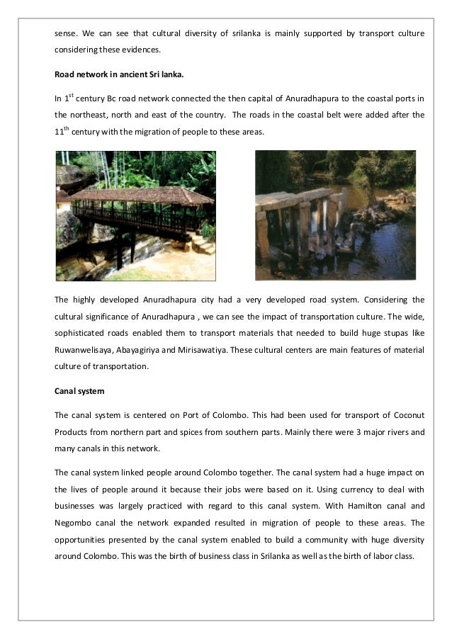 Transport culture of srilanka