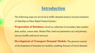 Transport demand survey | PPTX