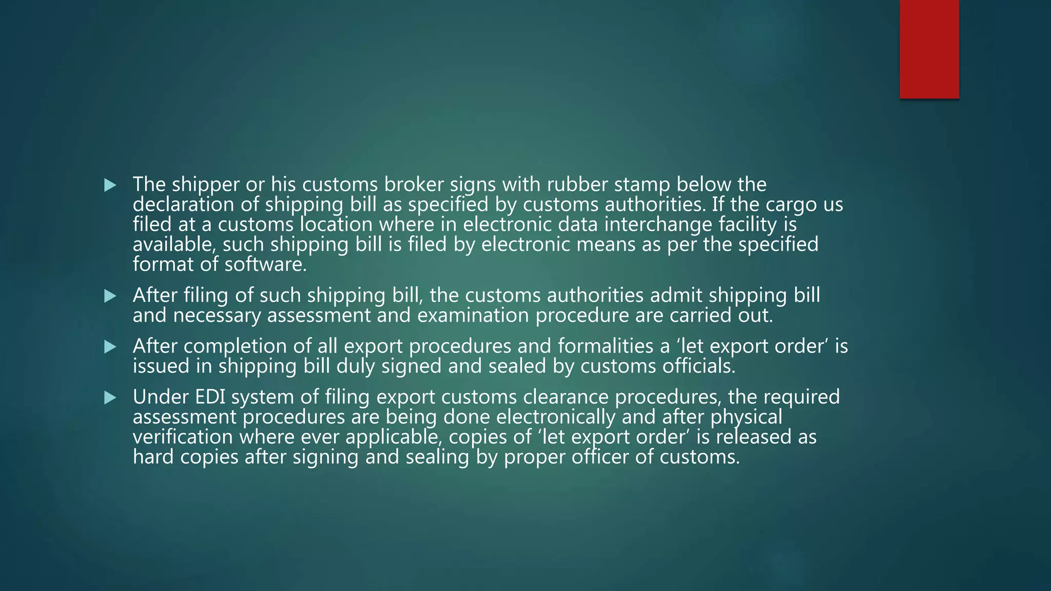 Transport documents for export and import business (International) | PPTX