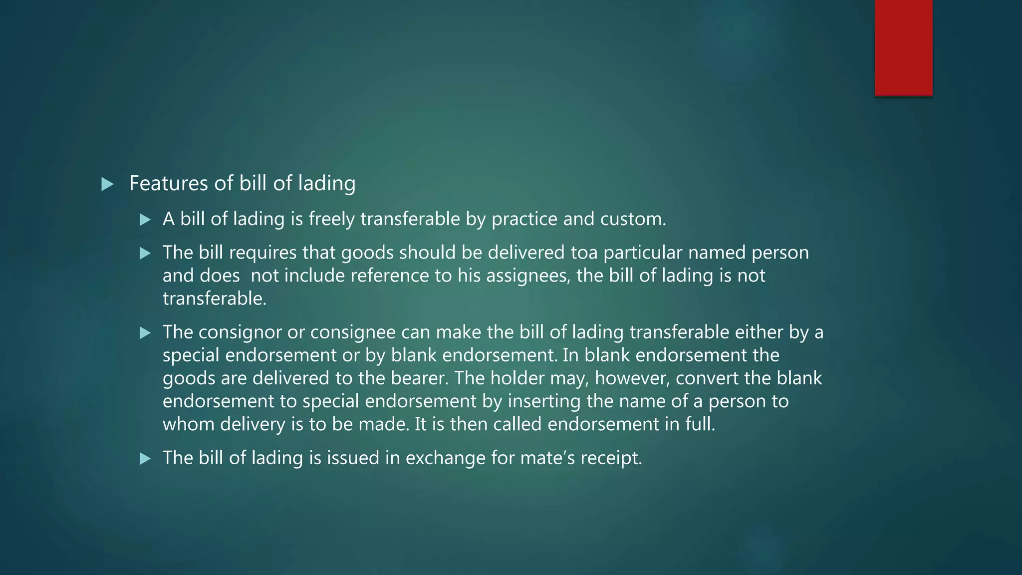 Transport documents for export and import business (International) | PPTX