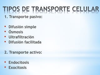 Transporte Celular | PPTX