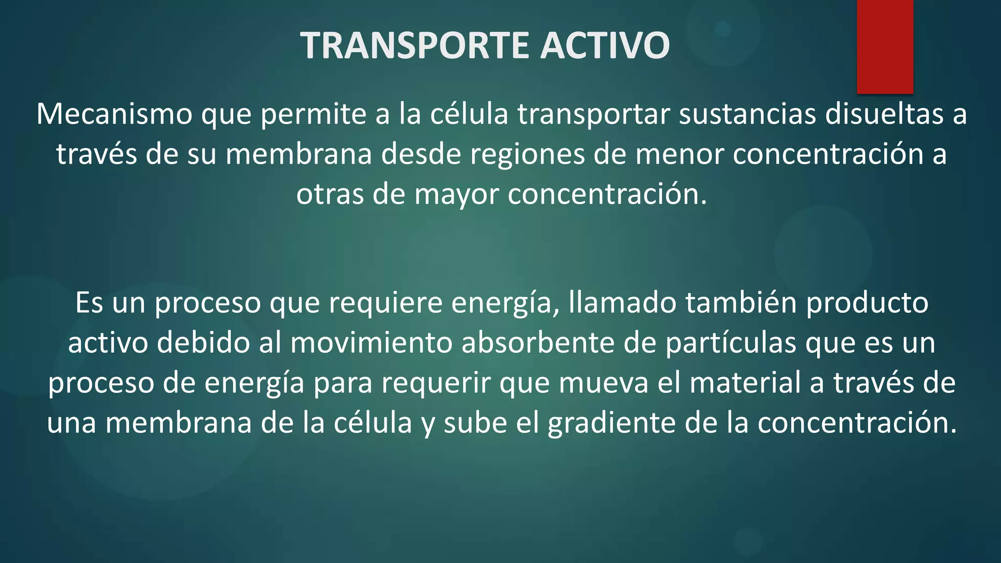 Transporte celular activo exp1 | PPT