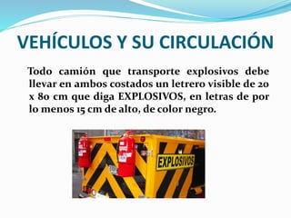 Transporte de camiones de explosivos | PPTX
