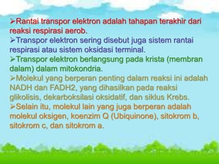 Transport elektron | PPTX