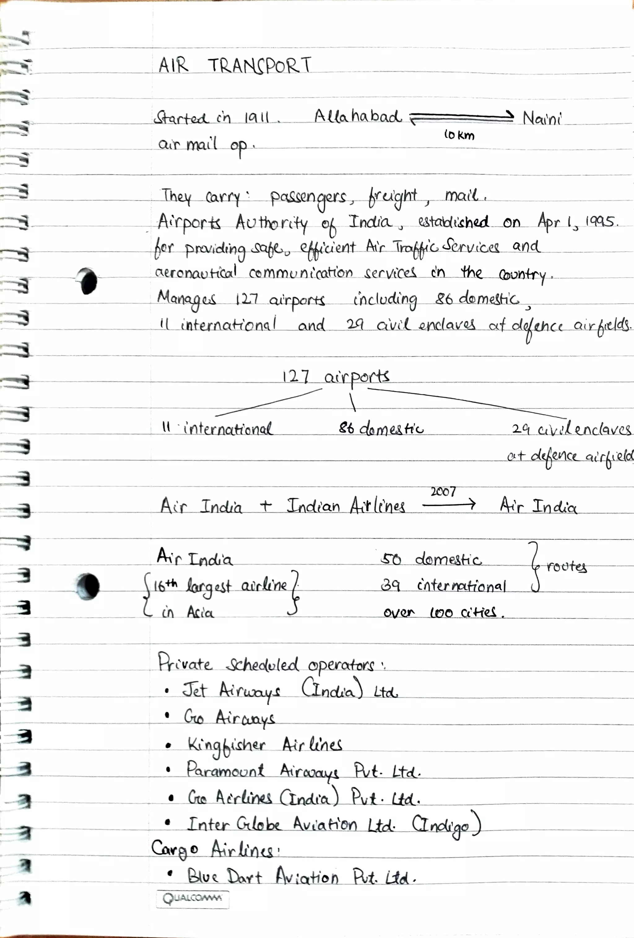 Transport: Notes - Geography | PDF