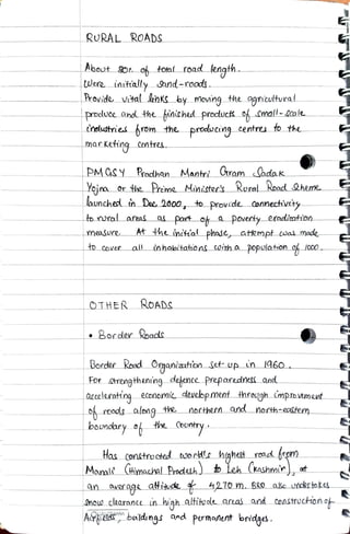 Transport: Notes - Geography | PDF