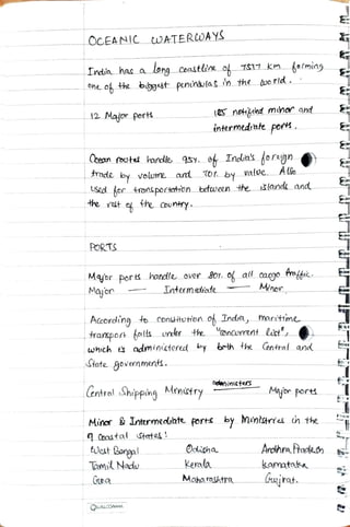 Transport: Notes - Geography | PDF