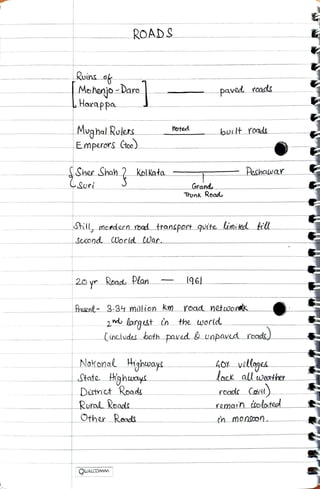 Transport: Notes - Geography | PDF
