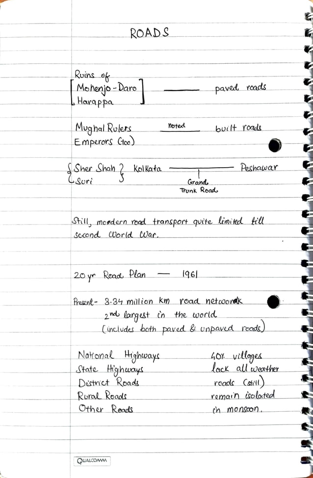 Transport: Notes - Geography | PDF