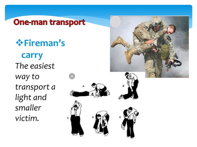 transporting a victim.pptx | First Aid | Injuries