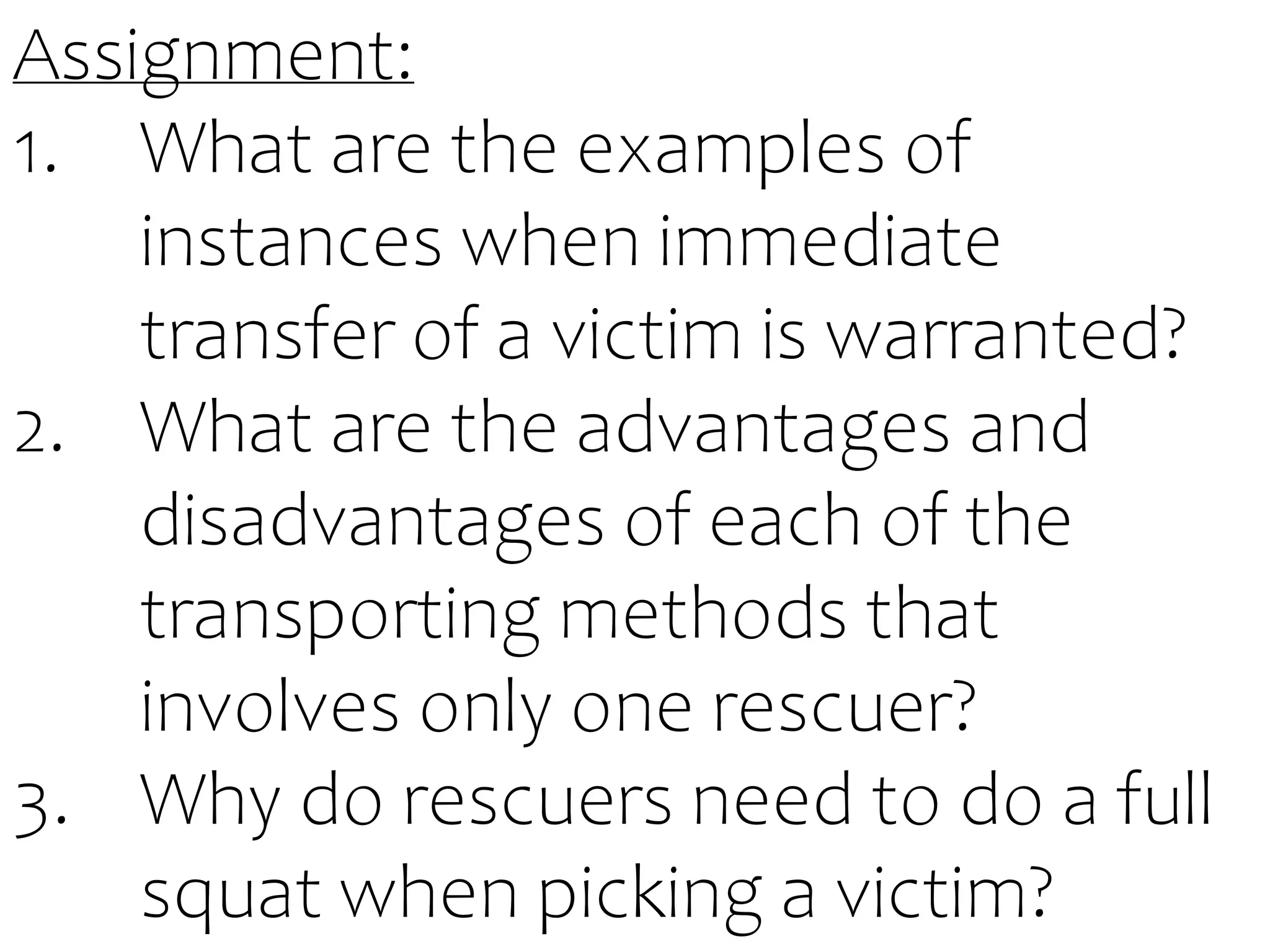 Transporting a Victim to Safety.pptx