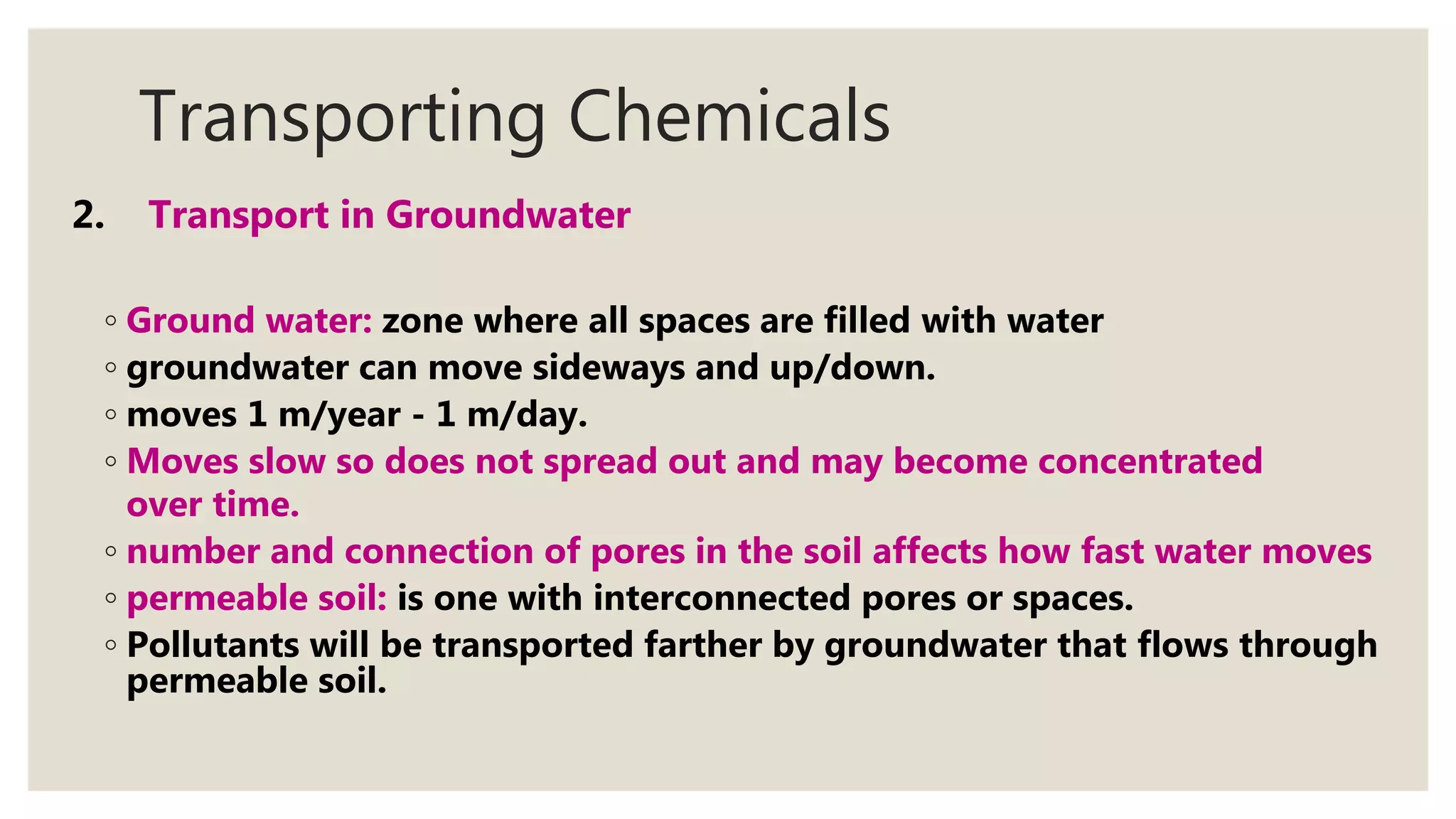 Transporting chemicals | PPTX
