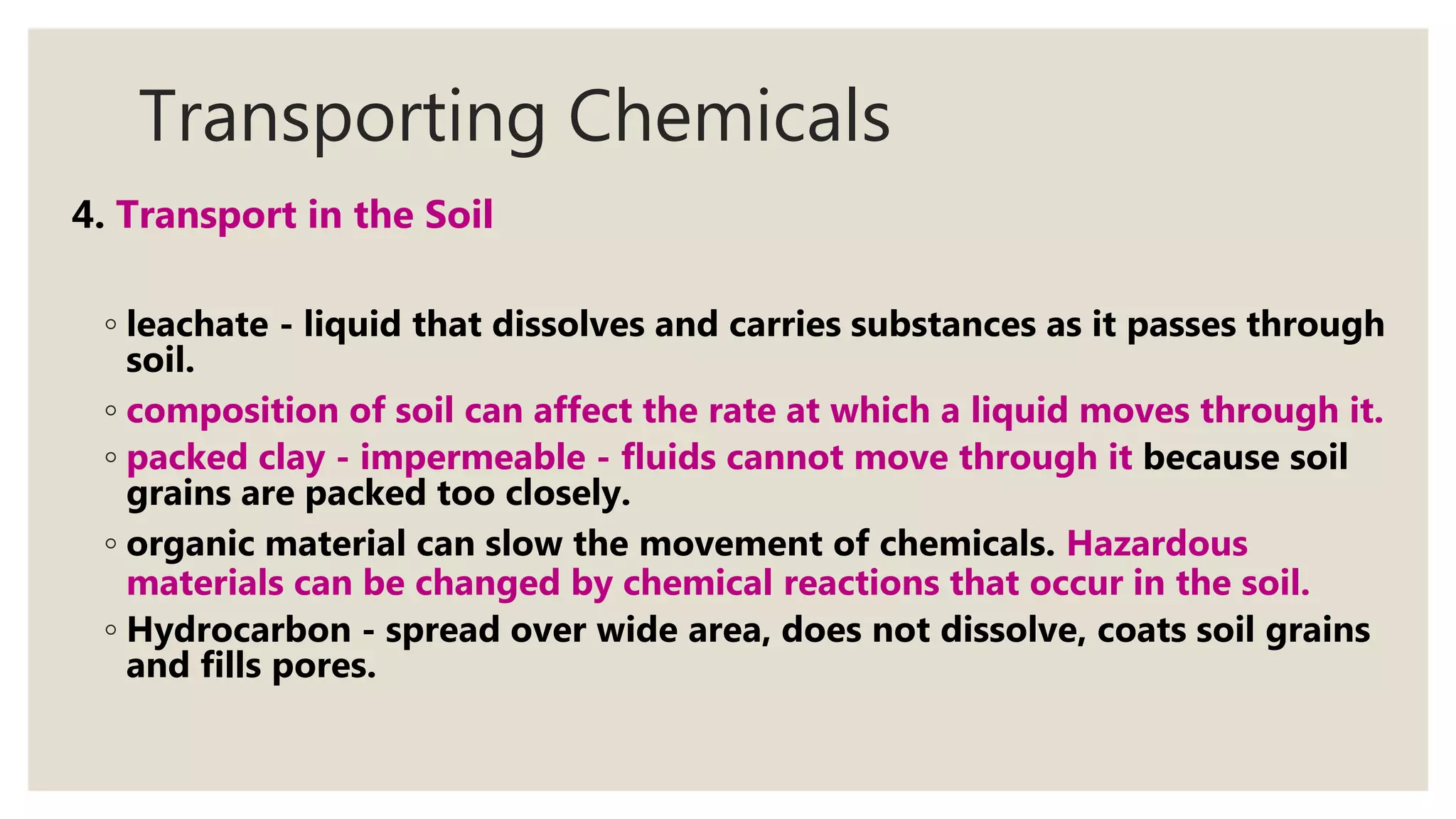 Transporting chemicals | PPTX