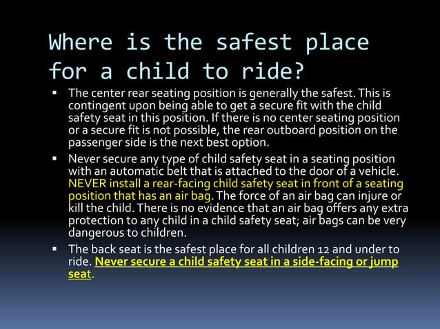Transporting children safely 2018 | PPT