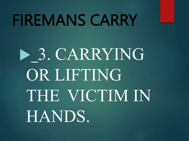 transporting the victim.pptx | First Aid | Injuries